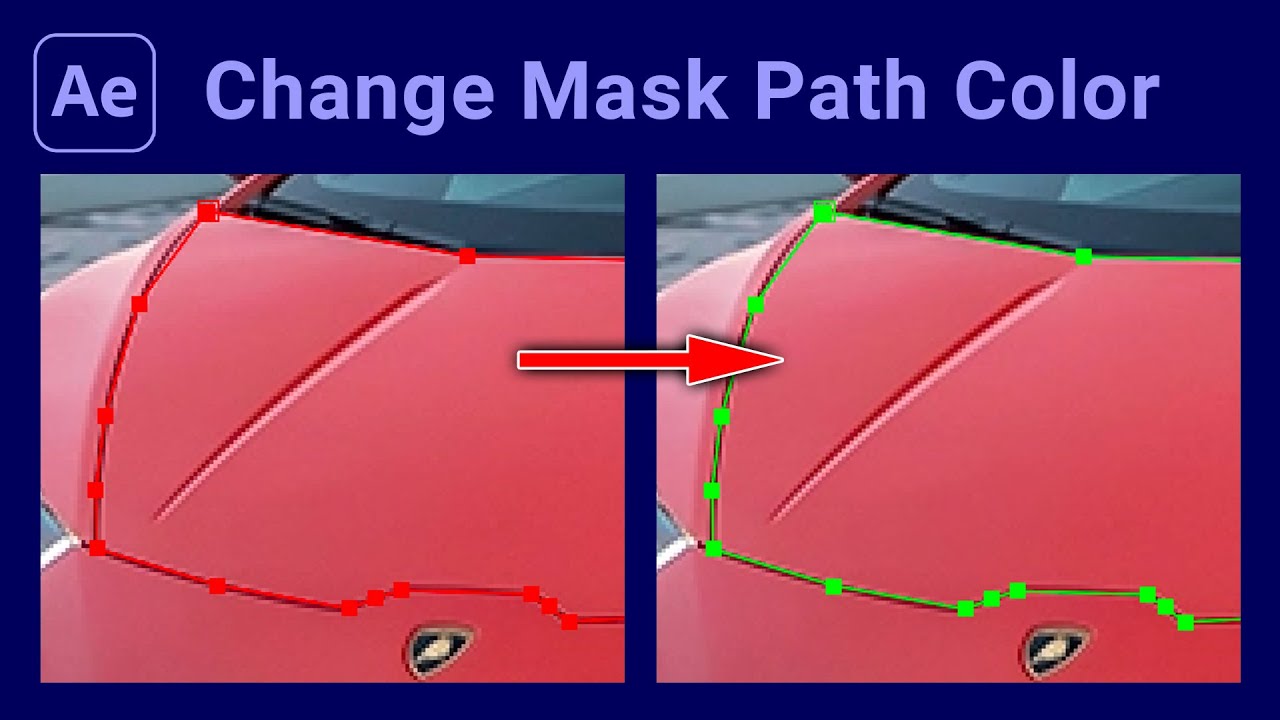 Change Mask Path Color in After Effects - YouTube