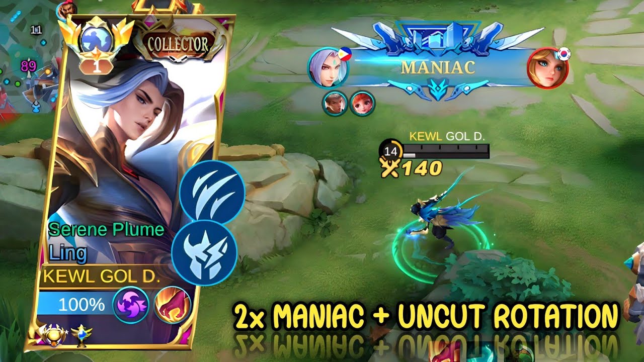 40s DOUBLE BUFF? 25-0-1 KDA - 2x MANIAC + UNCUT ROTATION | MLBB - YouTube
