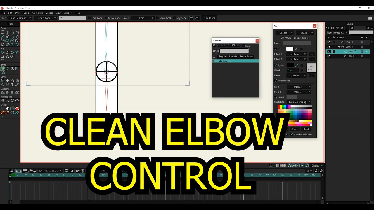 Create a Clean Hand Rig in Moho (Perfect Elbow Control with Targets ...