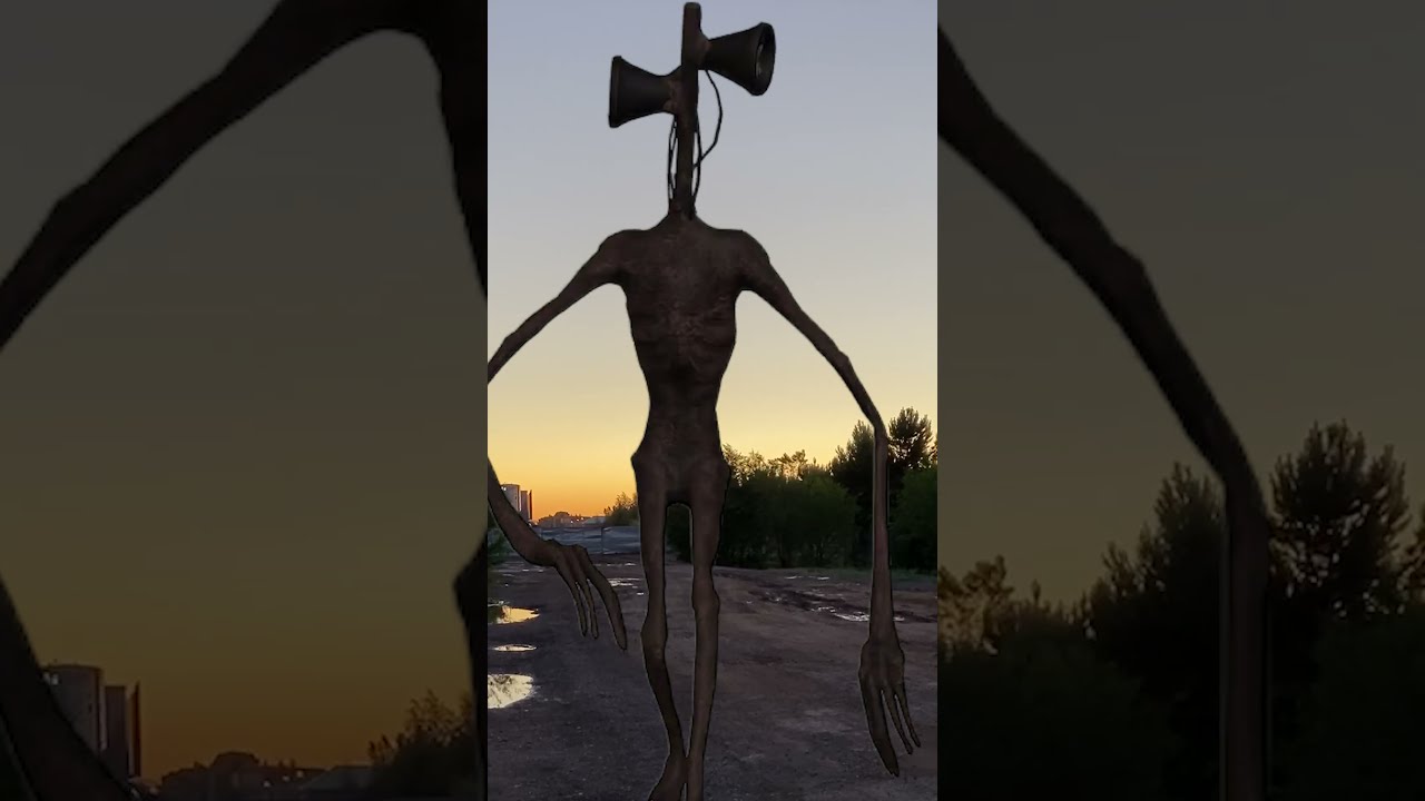 Siren head on a night walk real video shorts #Shorts - YouTube