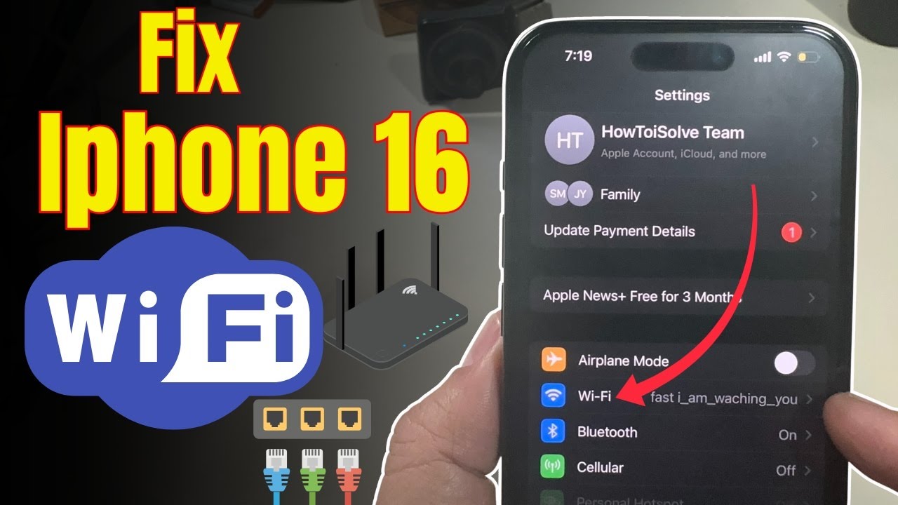 Fix iPhone 16 Pro Max WiFi Not working Problems iOS 18.6.2 Updated ...