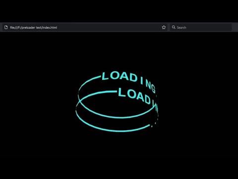 Text animated Preloader - YouTube