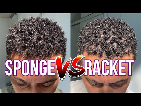How to get Curls Using a Sponge and Racket Comb for Afro Hair after ...