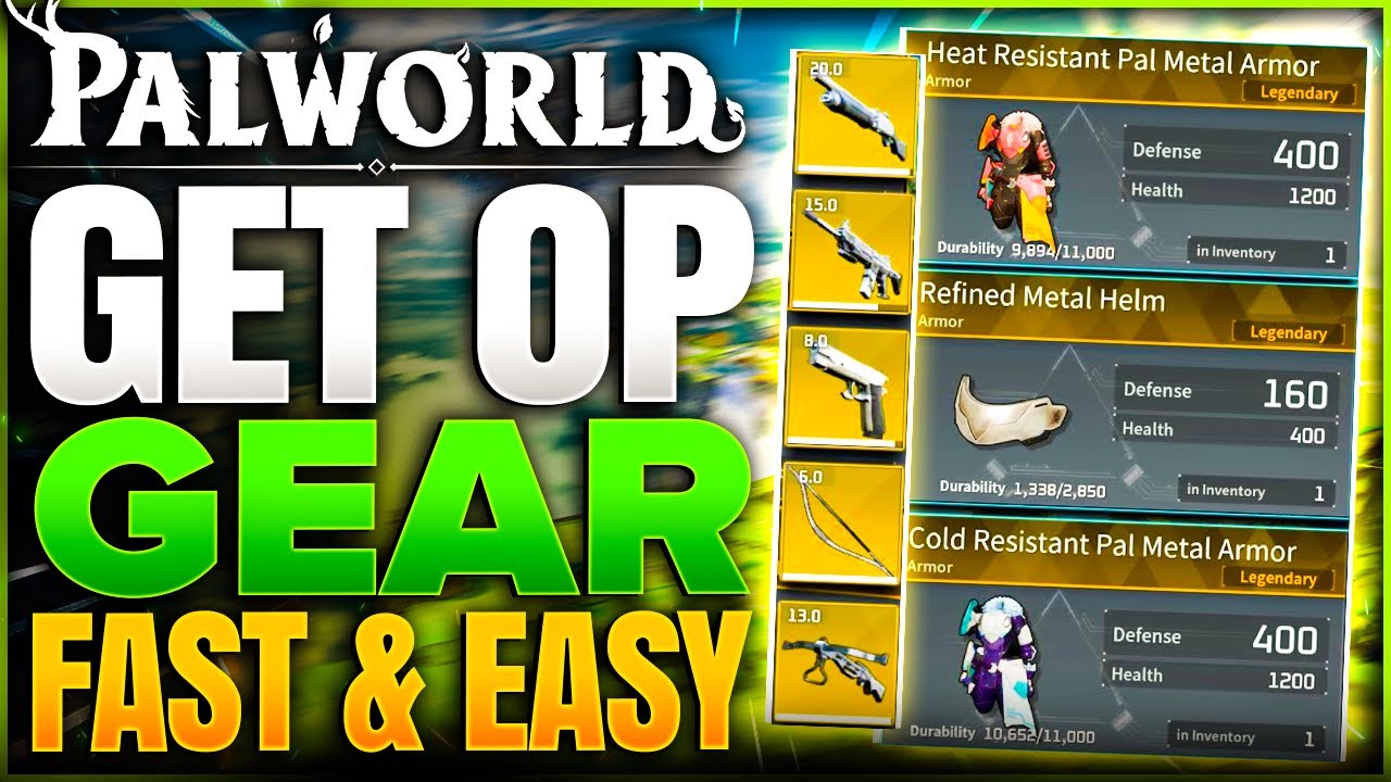 How to Get LEGENDARY WEAPONS in Palworld - YouTube