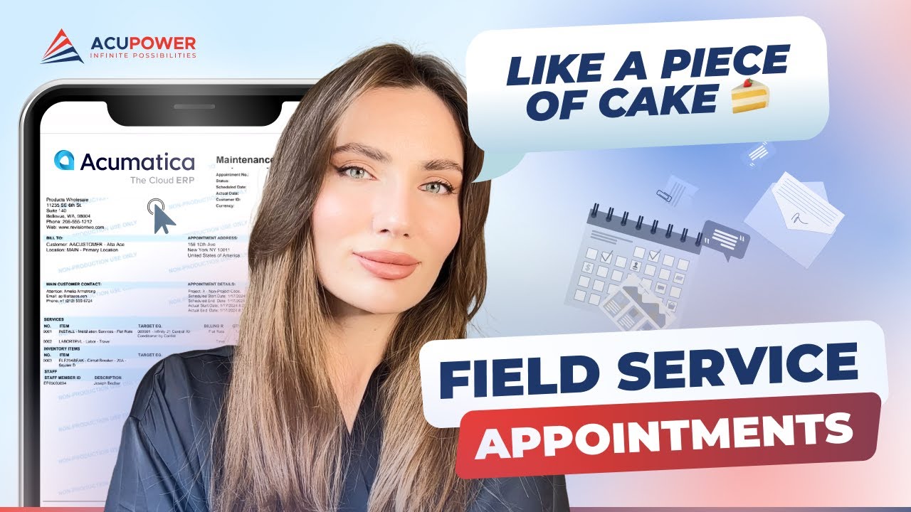 Field Service Appointment in Acumatica Cloud ERP Mobile App - YouTube