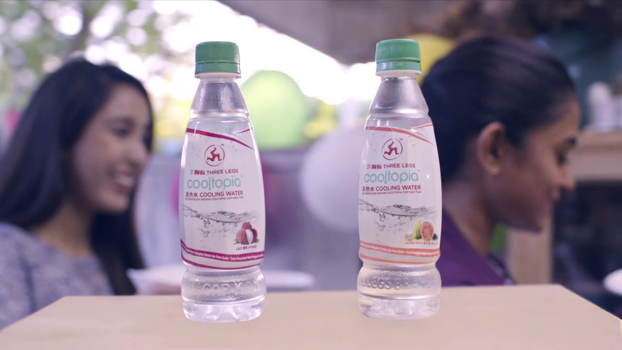 Three Legs Cooltopia Cooling Water (Malaysia) - YouTube