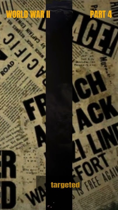 WORLD WAR II || PART 4 || 1940 THE BLITZKRIEG IN EUROPE - YouTube