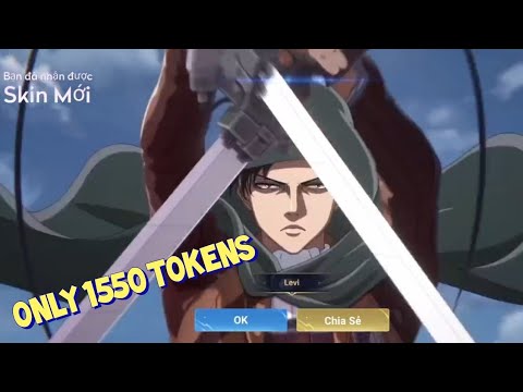 COST 1550 TOKENS FOR LEVI HACKERMAN • ALLAIN | HONOR OF KINGS x ATTACK ON TITAN