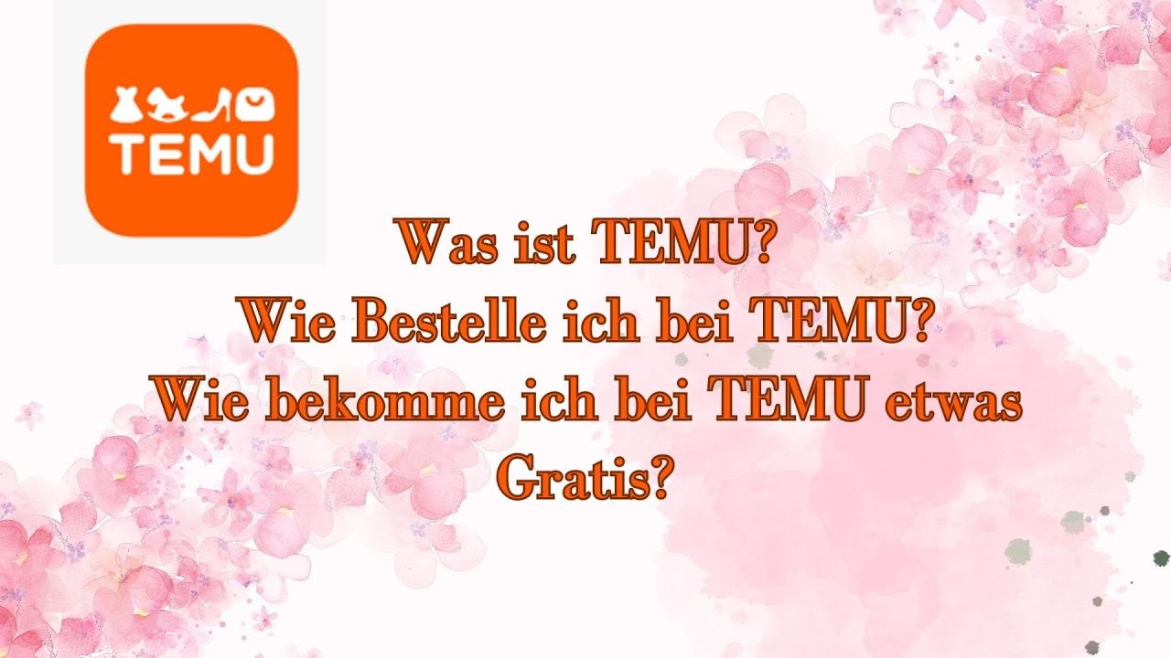 TEMU 😍 Wie Bestelle ich dort?| Gratisgeschenke?🩷 - YouTube