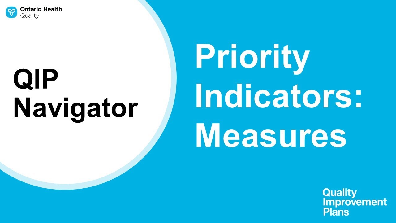Navigator Video - Priority Indicators: Measures - YouTube