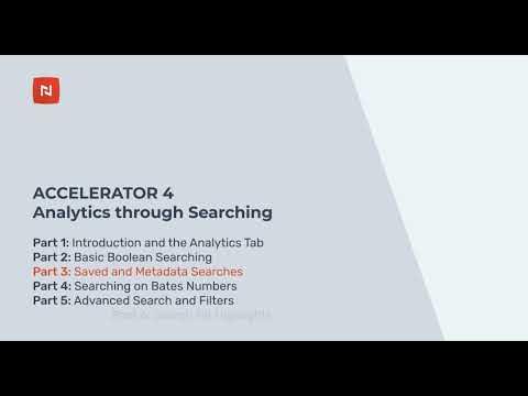 Ediscovery Tutorials | Search & Analytics (Part 3) – Metadata Searches - YouTube