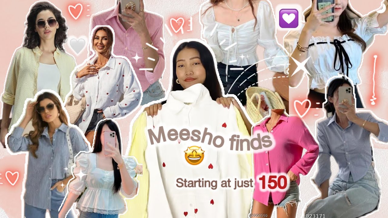 Meesho finds 💟meesho tops and T-shirt finds 💗meesho haul 🌸starting at ...