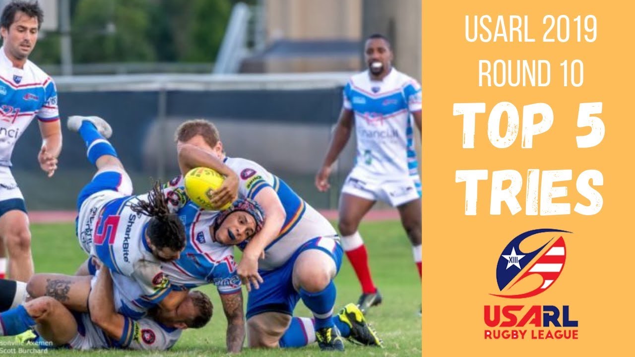 Top 5 Tries - Round 10 - USARL 2019 - YouTube