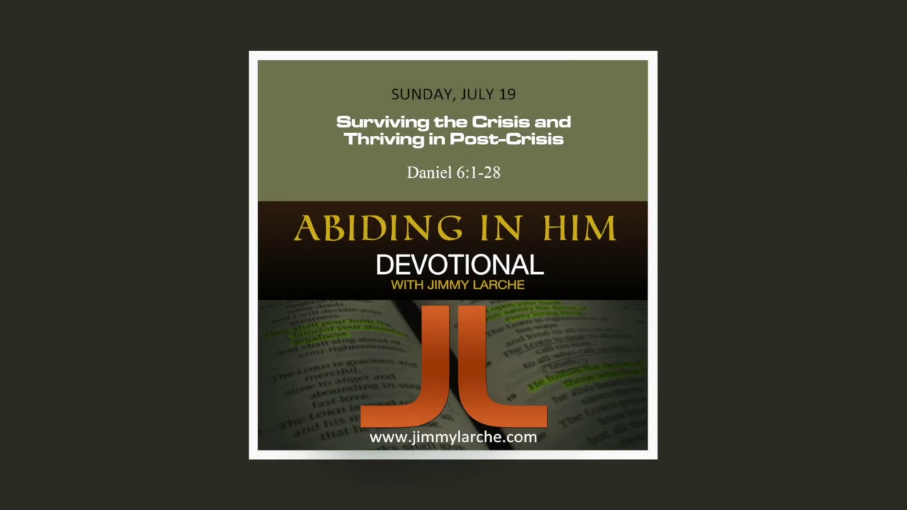 Surviving the Crisis, Thriving in Post-Crisis (Weekly Devotional) - YouTube