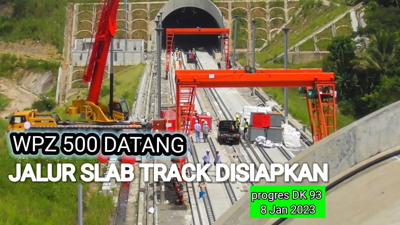 SIAP KERJA‼️JALUR SLAB TRACK mulai DISIAPKAN Pemasangan REL akan ...