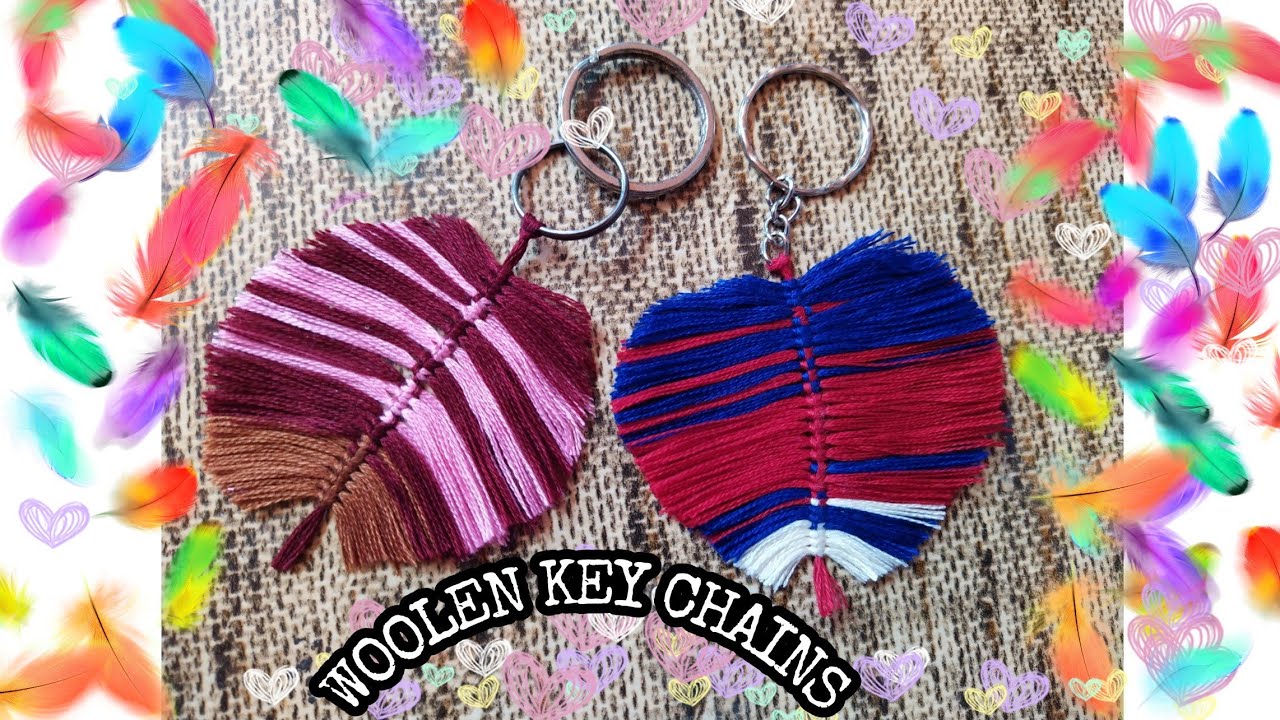 Handmade WOOLEN KEY CHAINS 🧶🔗🗝️ || Crafts || Creativity .🤩 - YouTube