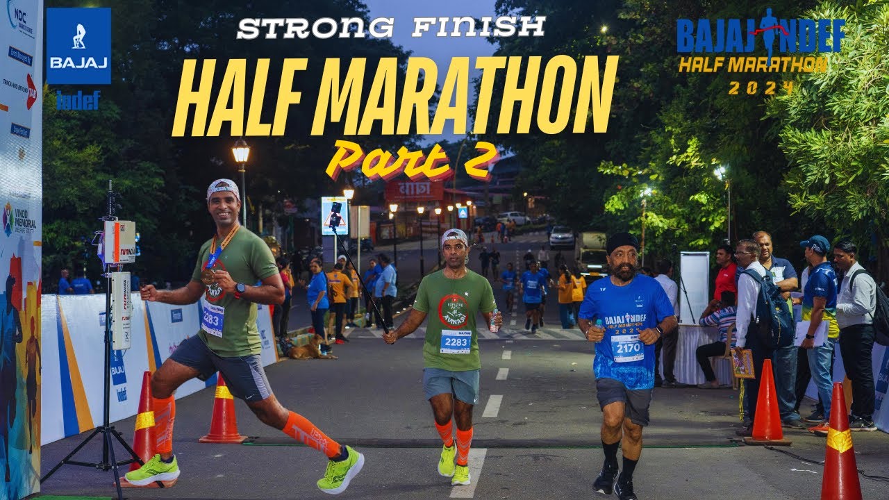 Part 2 - Bajaj Indef | Half Marathon | Strong Finish | 21km Run | Hot ...
