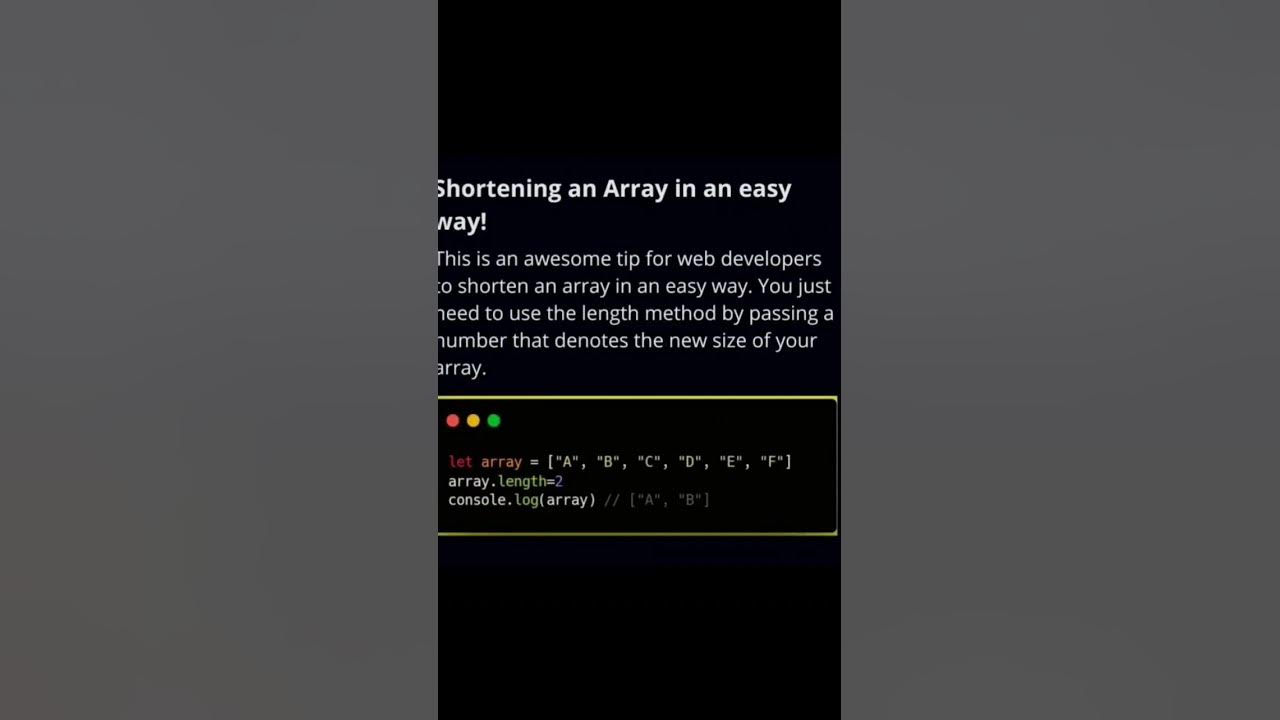 Javascript Tips You Need To Knowpart 2 Youtubeshorts Javascript Codewithharry Codingtips