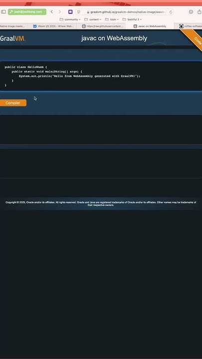 Build WebAssembly with Java?? #graalvm #webassembly #podcast #java - YouTube
