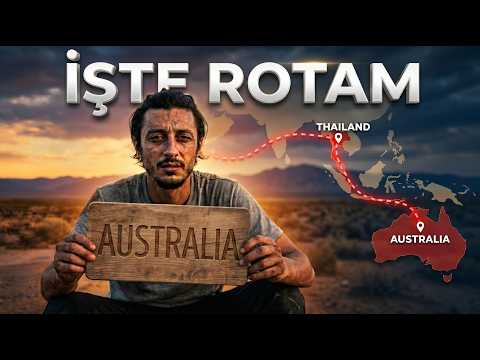 Avustralya'ya OTOSTOP Başlıyor ! Kaçak GİDİYORUM ! İŞTE ROTAM