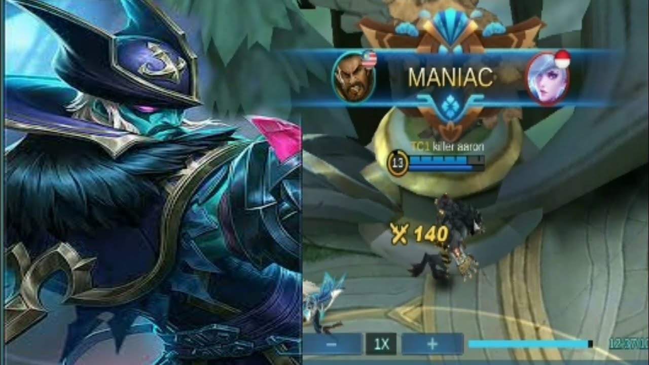 Roger gold lane gameplay MANIAC C!!! - YouTube