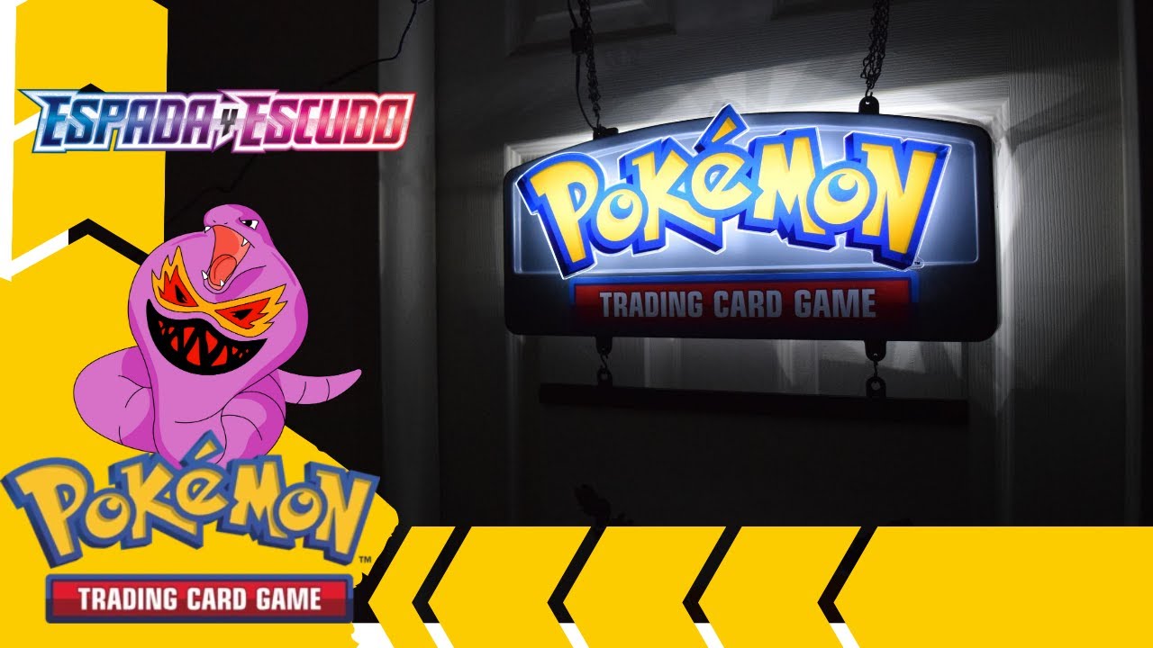 UNBOXING LETRERO LED DE POKEMON TCG | CAJA PODER DE RELEVOS - YouTube