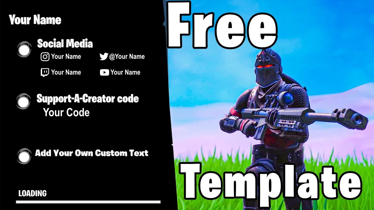 Fortnite Custom Loading Screen Animation Template Free & Paid Version ...
