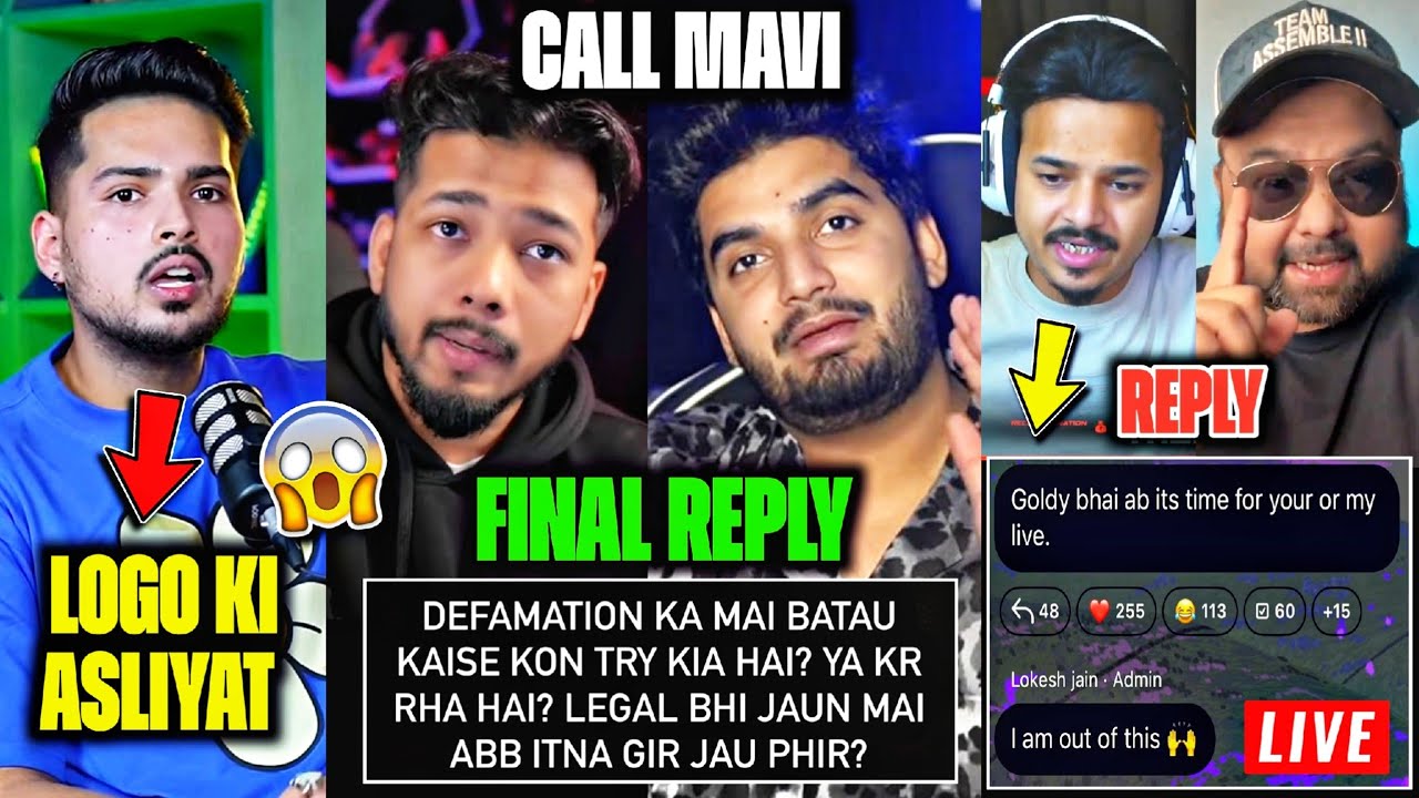 Mavi Reply BACK on DEFAMATION Case🥵 CALL Mavi🤯 Goldy Bhai, Thug Reply ...