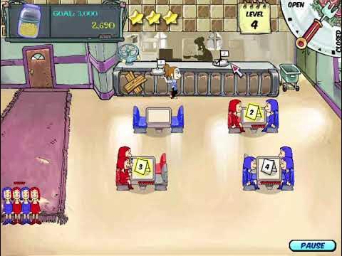 Diner Dash Level 1-4 - YouTube