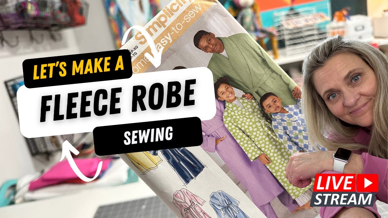 It’s finally time for us to SEW a Fleece Robe! - YouTube