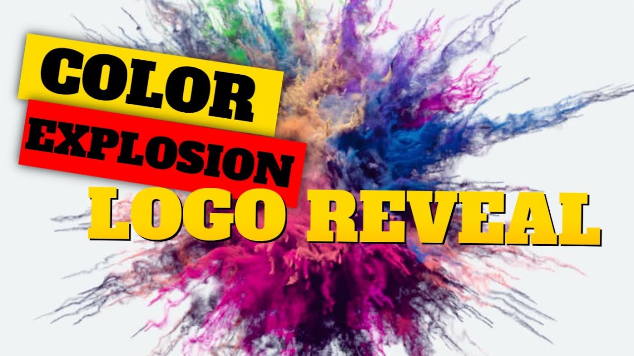 Color Explosion Logo Reveal - Intro Video Maker - YouTube