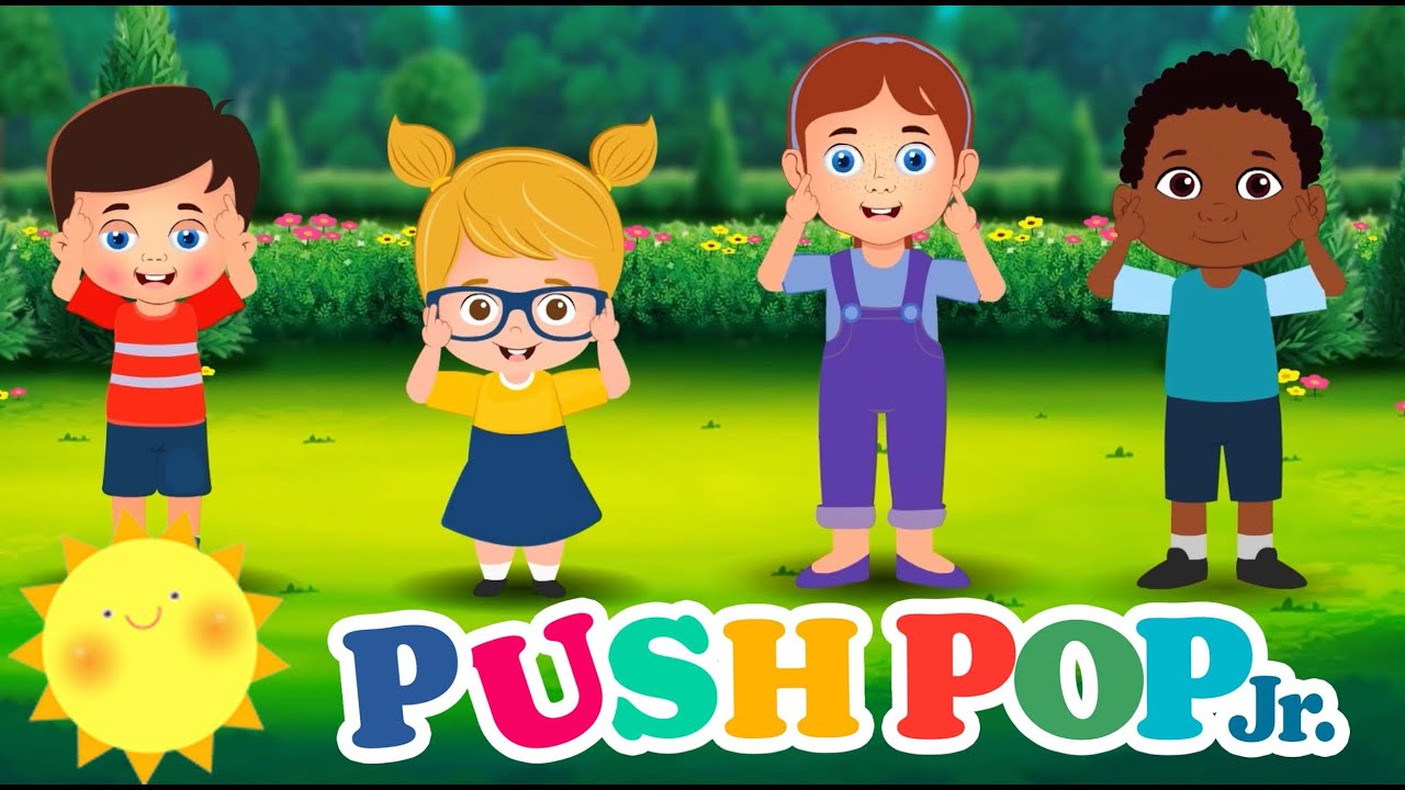 Head, Shoulders, Knees and Toes | Push Pop Jr | Kids Songs | Learning ...