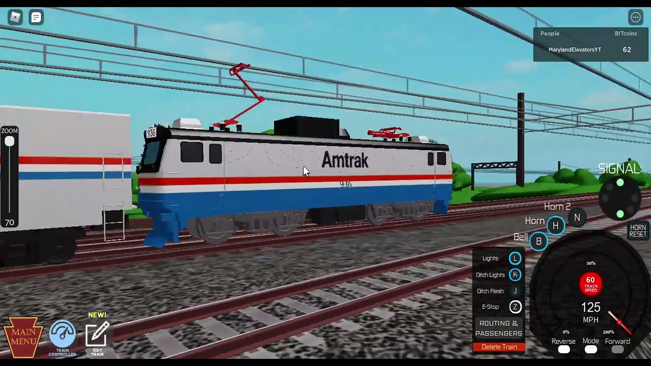 [RARE!] Amtrak AEM-7 Fast Mail Passes By A Yard - YouTube