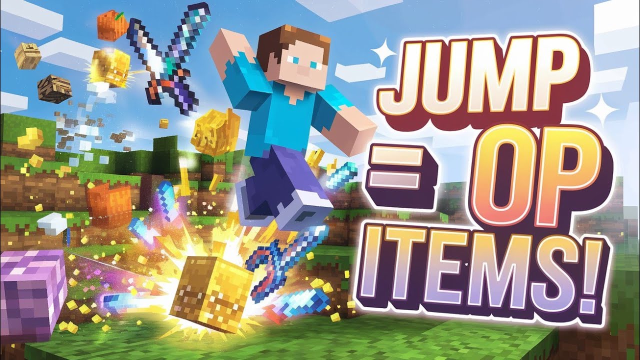 Minecraft ,But Jump me Op Item|| Minecraft Jump OP Item Gameplay #1 # ...