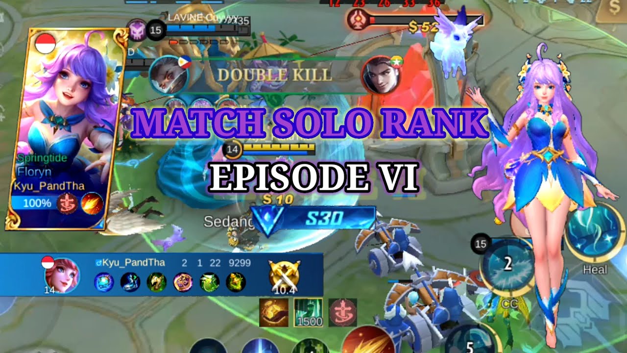 MATCH SOLO RANK SEASON 30 EPISODE 6 | MLBB | MOBILE LAGEND | mlbb ...