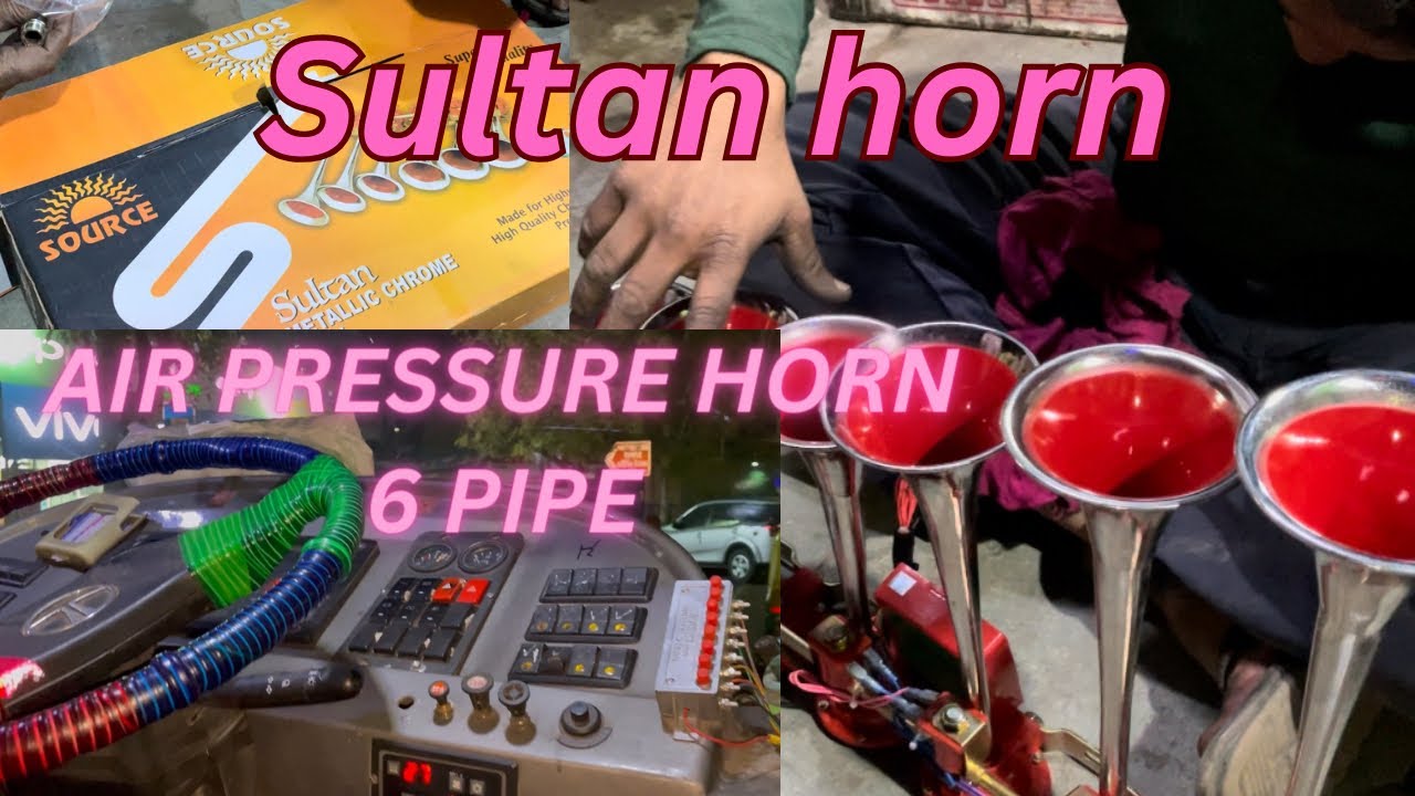 Air pressure Horn for bus | source 021P sultan horn installation in bus ...