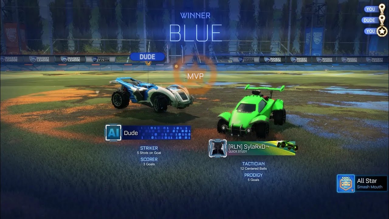 ALL STAR - SMASH MOUTH | PLAYER ANTHEM & MVP | ROCKET LEAGUE - YouTube