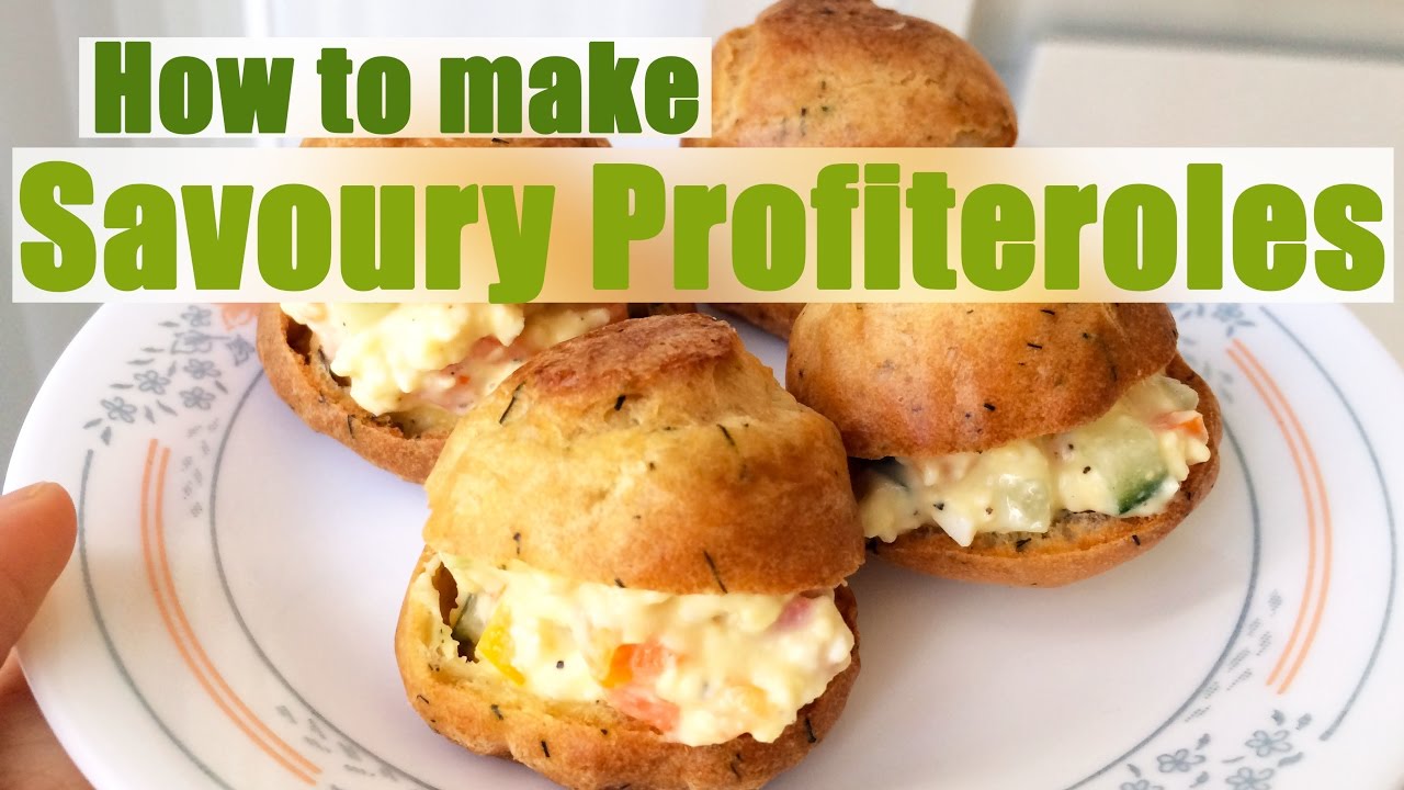 How To Make Savoury Profiteroles - YouTube
