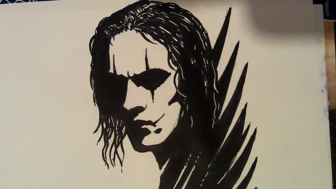 The Crow Brandon Lee Drawing