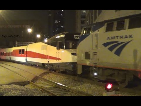 Talgo Trainset move from Milwaukee to Chicago! - YouTube