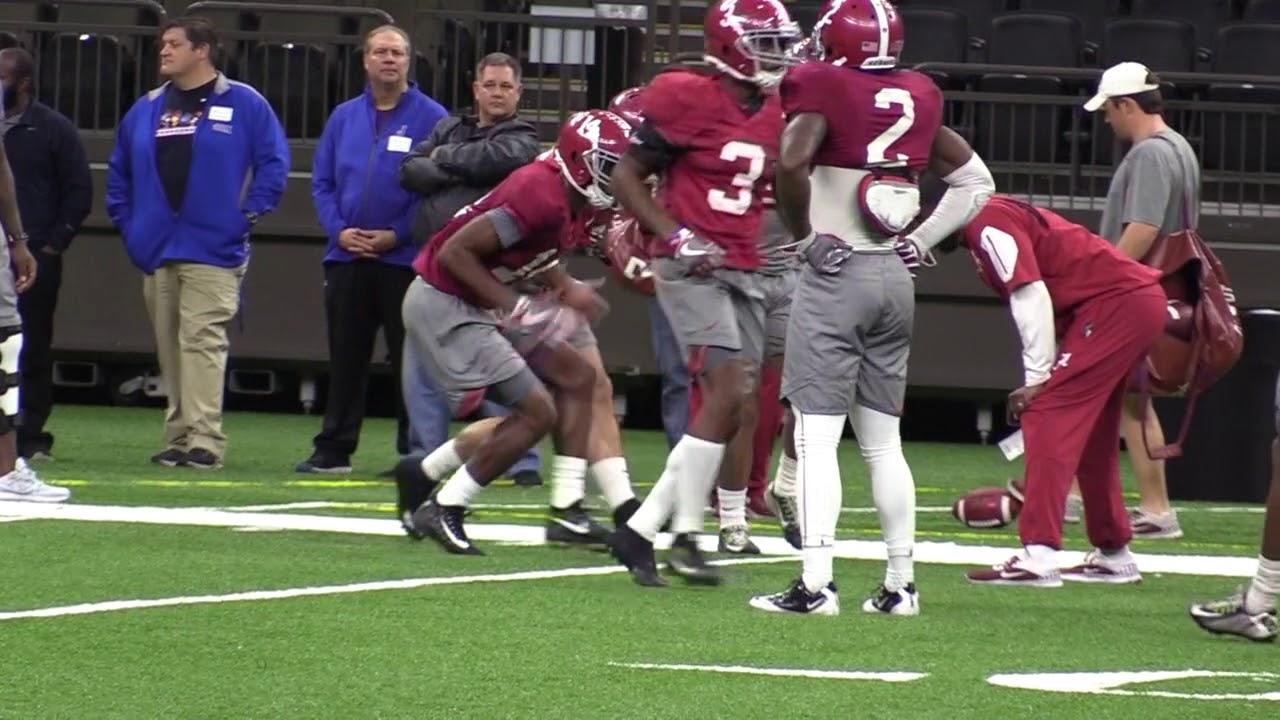 Alabama football practice for Sugar Bowl - YouTube