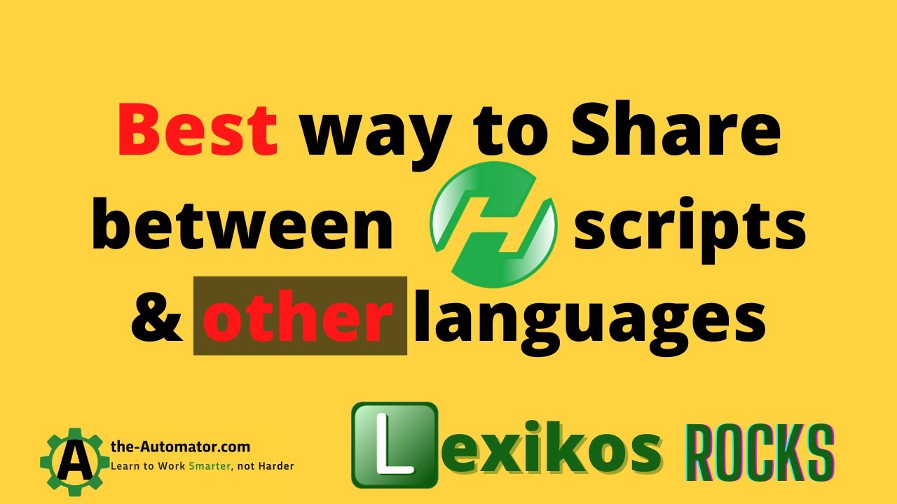 🚀 Boost Your Autohotkey Power Share Variables And Methods With Other Languages Youtube