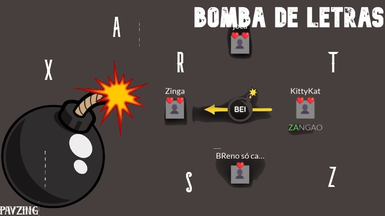 ESCREVA A PALAVRA OU VC EXPLODE!- BOMBA DE LETRAS - YouTube