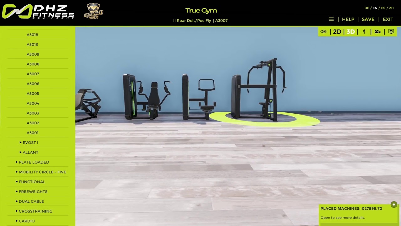 DHZ Fitness Gym Designer Introduction - YouTube