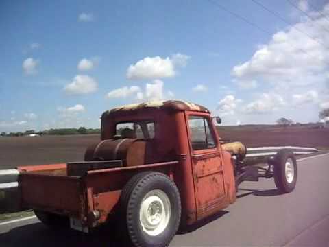 Willys Deutz Rat Rod Driving Around - YouTube
