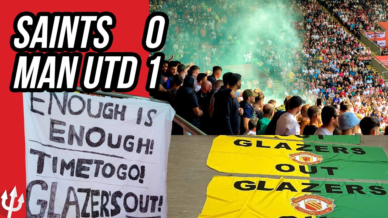 Red Army celebrate back to back wins with Glazers Out chants - YouTube