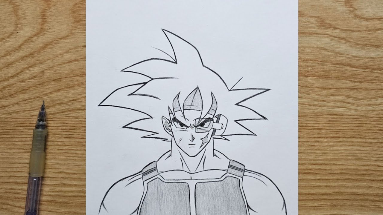 Dragon Ball drawing easy | How to draw Bardock step by step | anime ...
