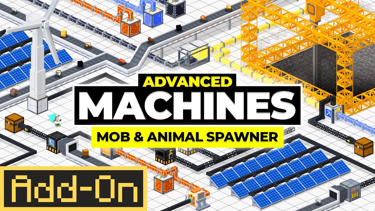 Advanced Machines Add-On - Mob & Animal Spawner Tutorial | Minecraft Marketplace Add-Ons - YouTube