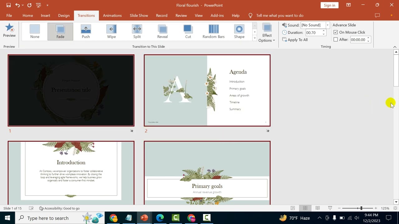 How To Apply The Fade Transition To All Slides In PowerPoint YouTube How To Apply The Fade Transition To All Slides In PowerPoint YouTube