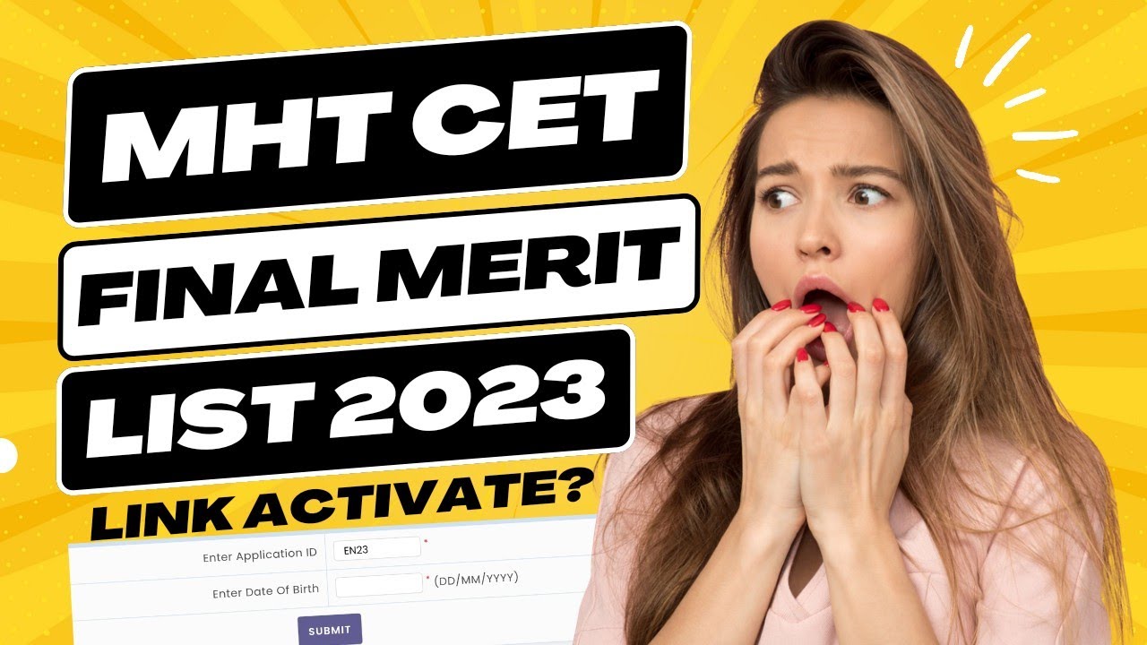 mht cet final merit list 2023 | how to check final merit list of mht ...